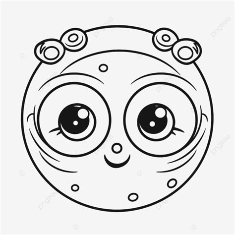눈과 입 윤곽 스케치 드로잉이 있는 만화 캐릭터의 귀여운 얼굴 벡터 그림을 참조하십시오 개요 참조 스케치 참조 Png 일러스트 및 벡터 에 대한 무료 다운로드