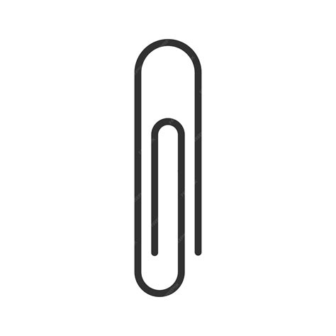 Premium Vector Paper Clip Icon Isolated On White Background Vector