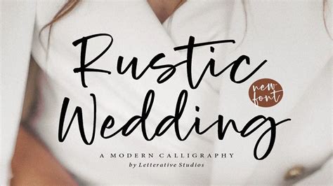 Rustic Wedding Font Rustic Elegance