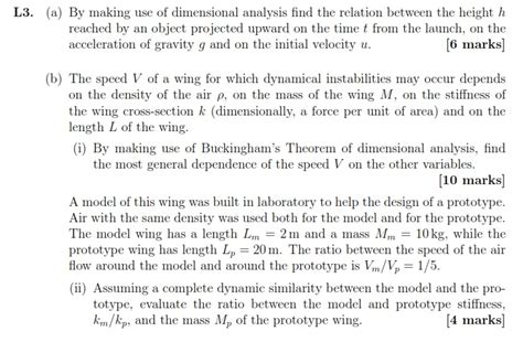 by making use of dimensional analysis find the