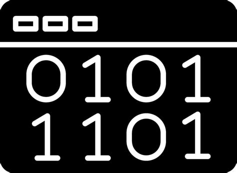 Binary Code Icon Design Symbol 54247633 Vector Art At Vecteezy