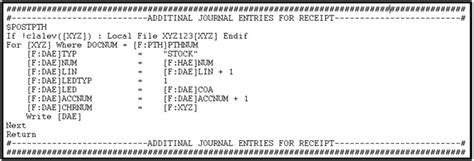 Posting Additional Journal Entries… Sage X3 Tips Tricks And Components