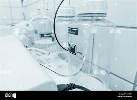 Bottles In Laboratory Stock Photo Alamy