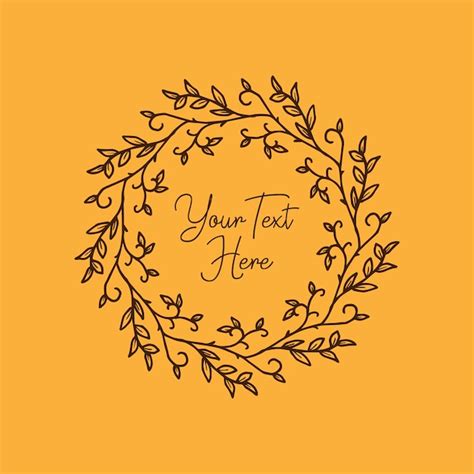 Premium Vector Hand Drawn Circle Floral Ornament