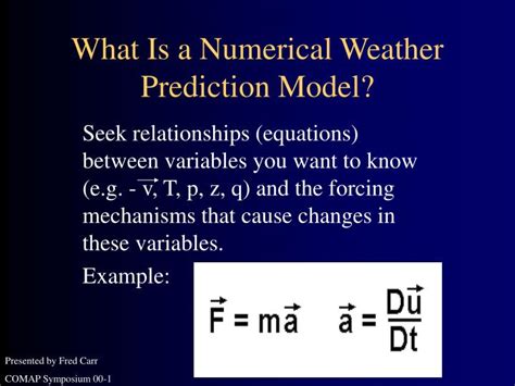 Ppt What Is A Numerical Weather Prediction Model Powerpoint
