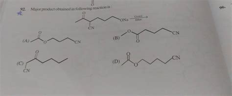 Majorproduct Obtained In Following Reaction Is Filo