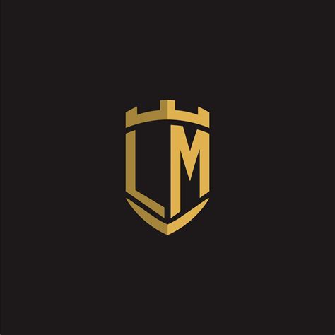 Initials Lm Logo Monogram With Shield Style Design 27620884 Vector Art At Vecteezy