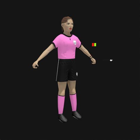 3d Soccer Female Referee Model Turbosquid 2234254