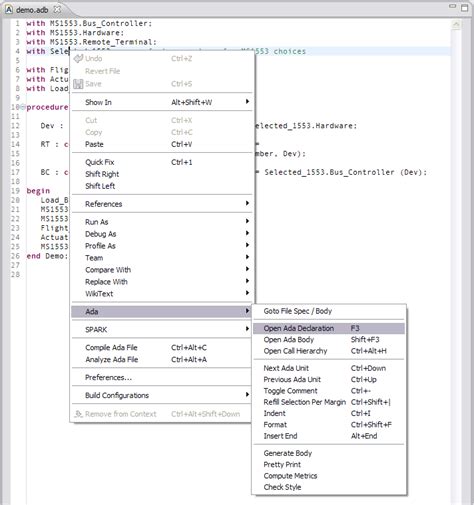 5 Browsing And Navigation — Gnatbench For Eclipse Users Guide 260