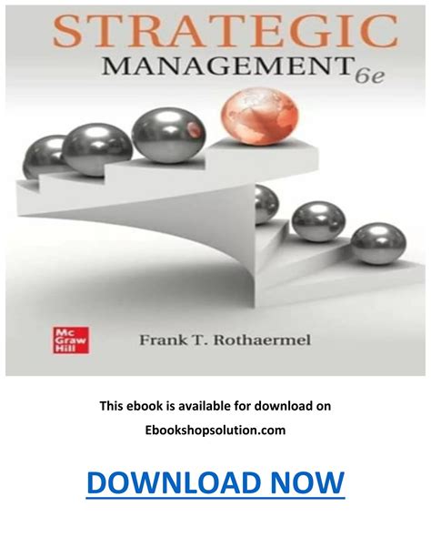 Ebookshopsolution Strategic Management 6th Edition By Frank Rothaermel Pdf Page 1