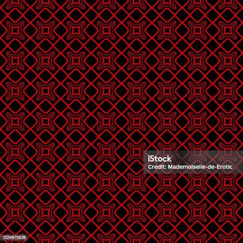 민족 고전 패턴입니다 원활한 벡터 일러스트입니다 추상적인 기하학적 반복 배경 막입니다 장식 벽지 인쇄 직물 블랙 레드 색상 0명에 대한 스톡 벡터 아트 및 기타 이미지