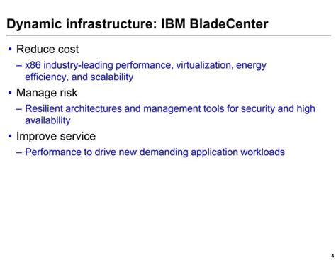 IBM BladeCenter Fundamentals Introduction PPT