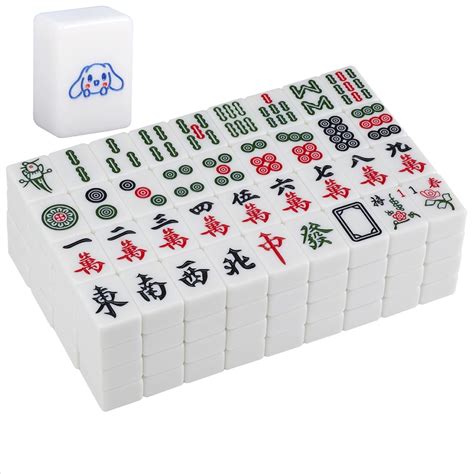 Yiniuren Large Chinese Mahjong Set 16 Inch Mahjong Tiles