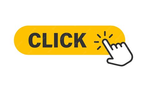 Premium Vector Click Here Icon In Flat Style Pointer Clicking Vector