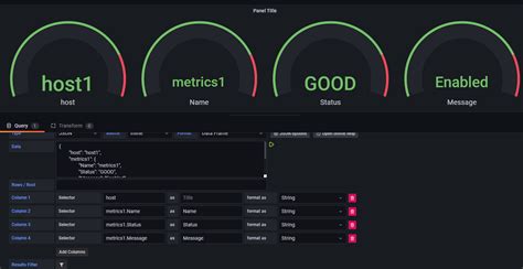 How Can I Dashboard From Arbitrary Json Data Dashboards Grafana