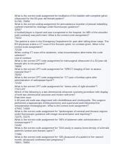 CPT CODING Quiz Chapter Docx What Is The Correct Code Assignment For Instillation