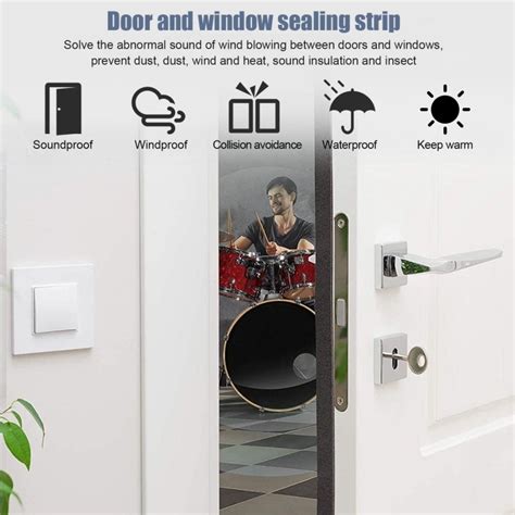 5m 3cm 너비 3mm 두께 폼 스트립접착제 포함 고밀도 폼 폐쇄 셀 테이프 씰문 및 창문용