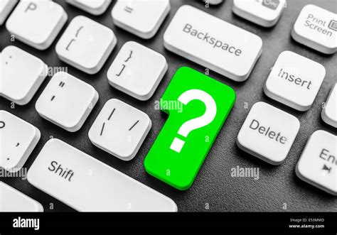 Computer Keyboard With Question Mark Key Concept Image Stock Photo Alamy