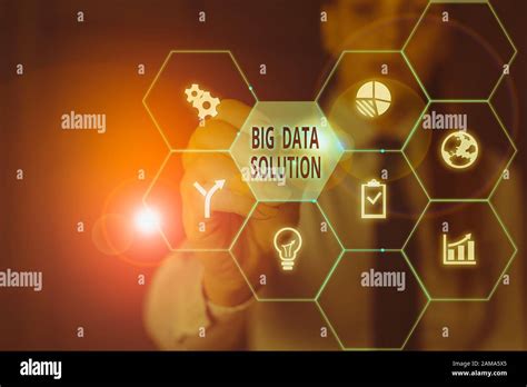 writing note showing big data solution business concept for extracting