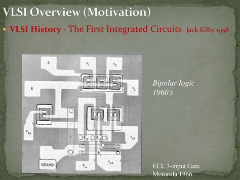 Very Large Scale Integrated Circuits VLSI Overview PPTX