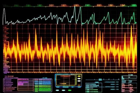 Premium Ai Image Oscilloscope Waveform On Its Screen Generative Ai
