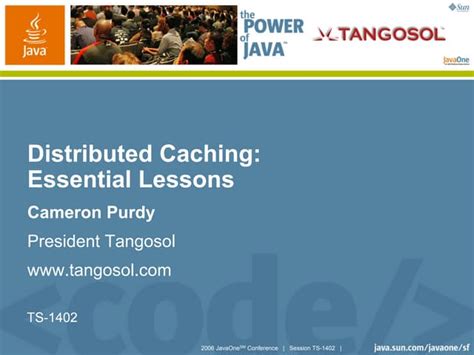 Distributed Caching Essential Lessons Ts 1402 Ppt