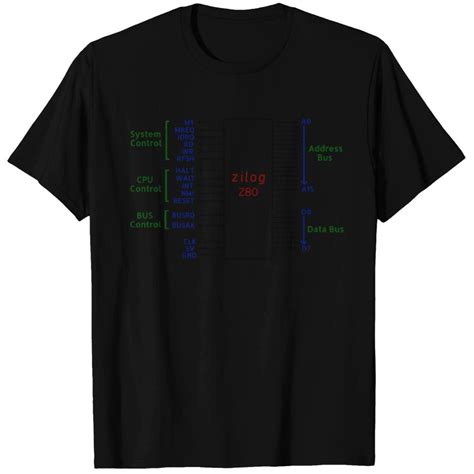 Z80 Cpu Pinout Color T Shirts Id 18069751 By Big Boi Printblur