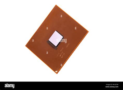 Close Up View Of A Computer Cpu Central Processing Unit Chip Stock Photo Alamy