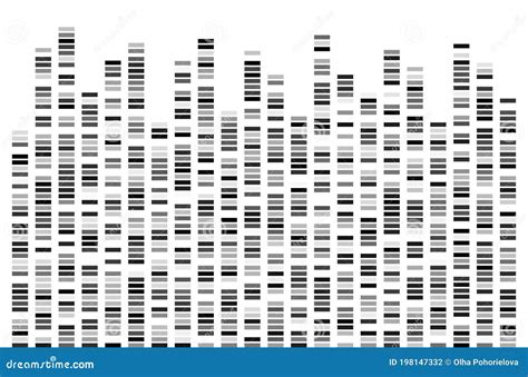 Dna Test White Background Genome Sequence Map Barcoding Stock Vector Illustration Of Medical