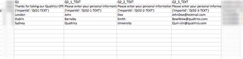 questions avec saisie de texte qualtrics