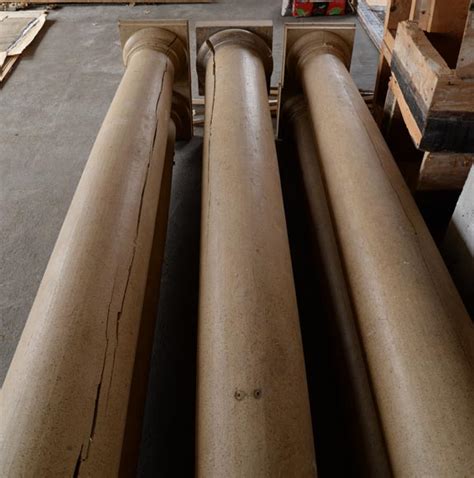 Batch Of Six Antic Doric Columns Architectural Elements Staircase Columns