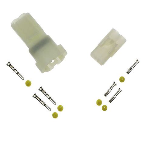 Es152 2 Pin Inline Sealed Connector Set Clear By Electrosport Electrosport