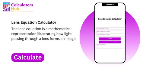 Lens Equation Calculator Online