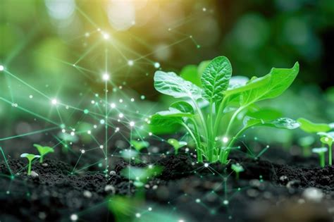 Premium Photo Revolutionizing Plant Growth With Smart Farm Technology