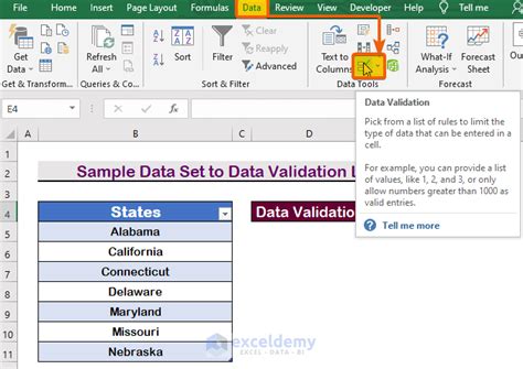 How To Make A Data Validation List From Table In Excel 3 Methods
