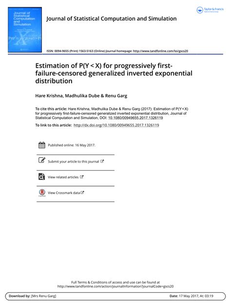 Pdf Estimation Of P Y