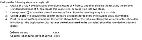 Solved Problem 2 Reshaping And Stacking Arrays In This