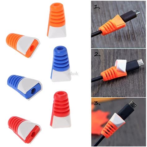 Pcs USB Cable Saver Cover Protector Sleeve For Smartphone Data Charging Cable MAY Dropship