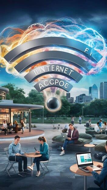 WiFi Hotspot Free WiFi Premium AI Generated Image