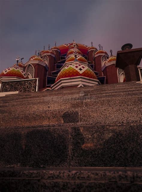 The 99 Dome Mosque In Makassar Indonesia Stock Image Image Of