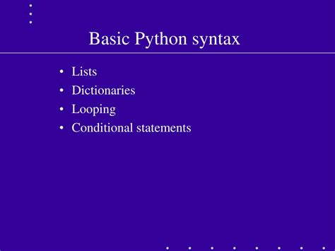 Ppt Python Syntax Powerpoint Presentation Free Download Id2747280