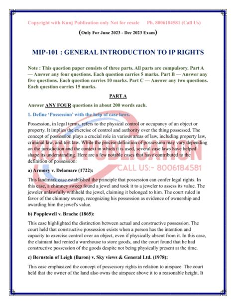 IGNOU MIP 101 GUESS PAPER NOTES SAMPLE PAPER ENGLISH MEDIUM