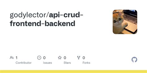 Github Godylectorapi Crud Frontend Backend