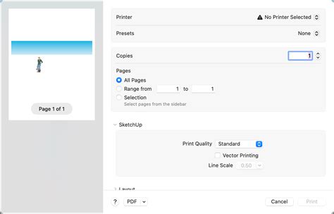 Printing Views Of Sketchup Models Sketchup Help