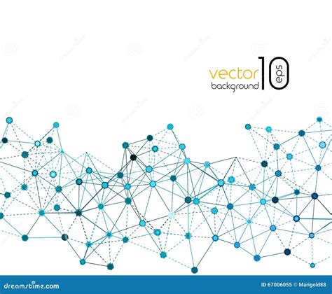 Abstract Molecule And Communication Background Stock Vector Illustration Of Chemist Brochure
