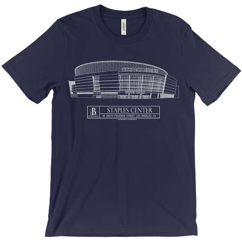 Staples Center Unisex T Shirts Ballpark Blueprints