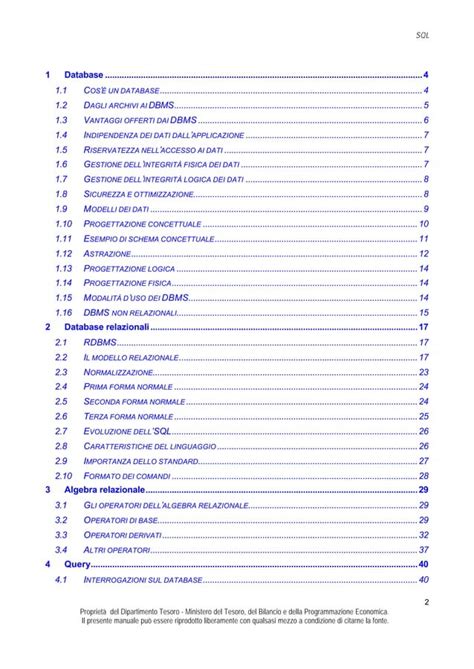 Guida Database Sql Pdf Databases Computer Software And Applications