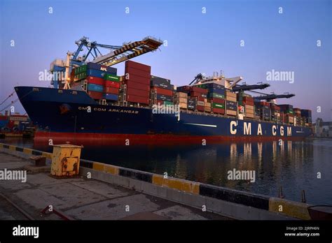 Odessa Ukraine Sirca 2019 Container Ship In Port At Container Terminal Ships Of Container