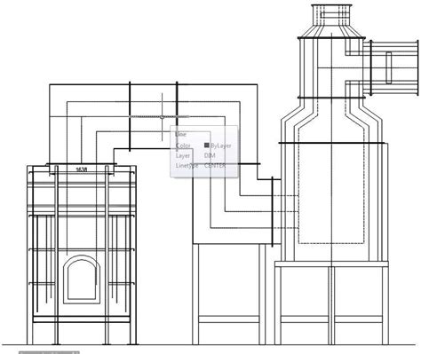 2d Plan Of Incinerator Machine In Autocad Drawing Cad File Dwg File