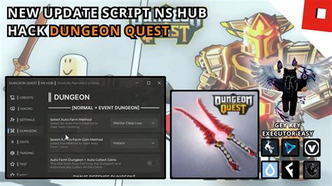 Hack Dungeon Quest Script Ns Hub Auto Dungeon Attack Farm Hack Roblox Rum Hub